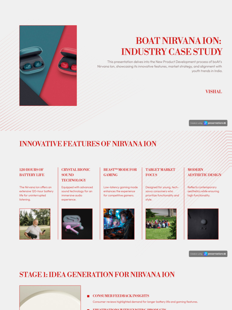 BoAt Nirvana Ion - Industry Case Study | PDF