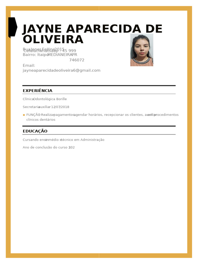 Currículo Jay | PDF