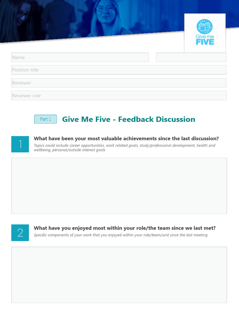 Give Me 5 New Template Interactive | PDF