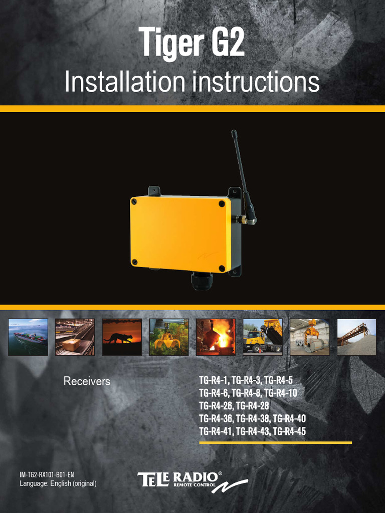 Modtager R4 Eng Im TG2 RX101 B01 en | PDF | Manufactured Goods | Electronics