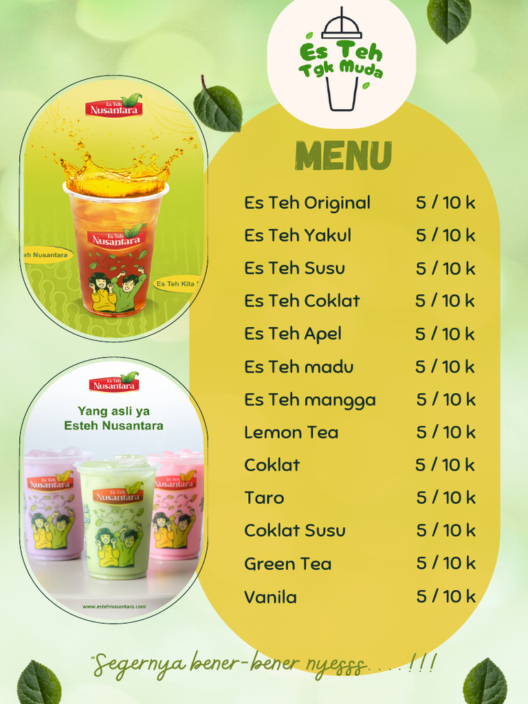 Menu Jual Jus Buah Minuman - 20250412 - 001033 - 0000 | PDF