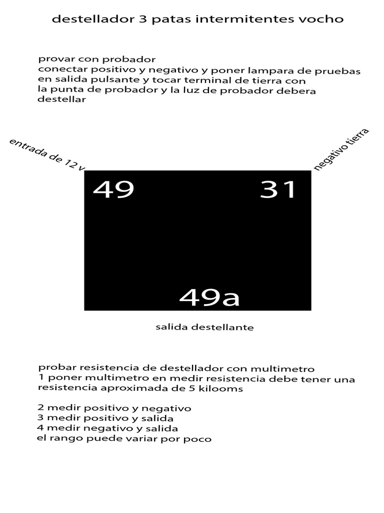 Destellador Original 3 Patas Vocho | PDF