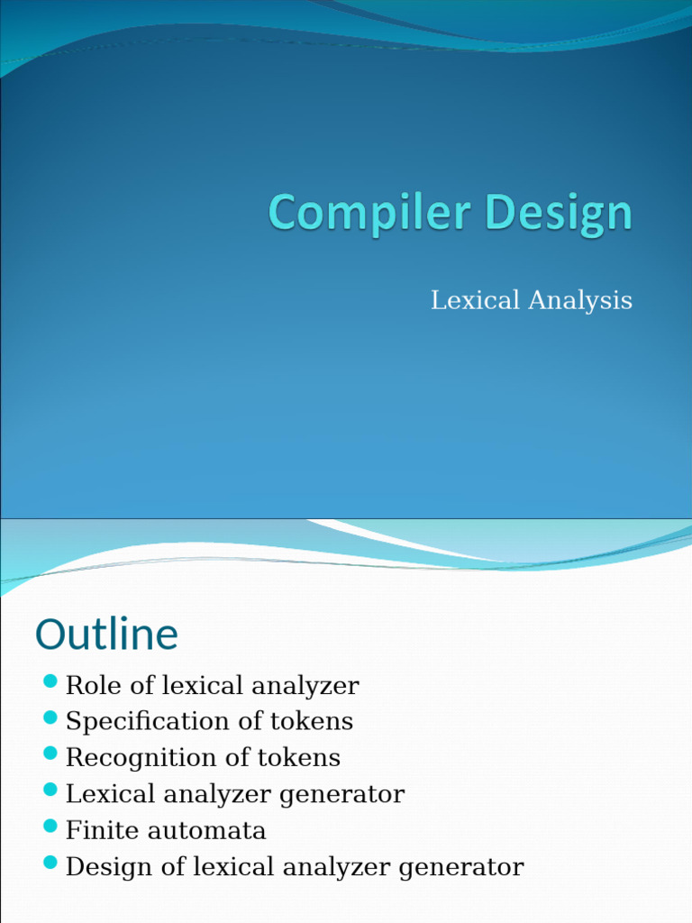 Chapter 3 - Lexical Analysis | PDF | Regular Expression | Computer Programming