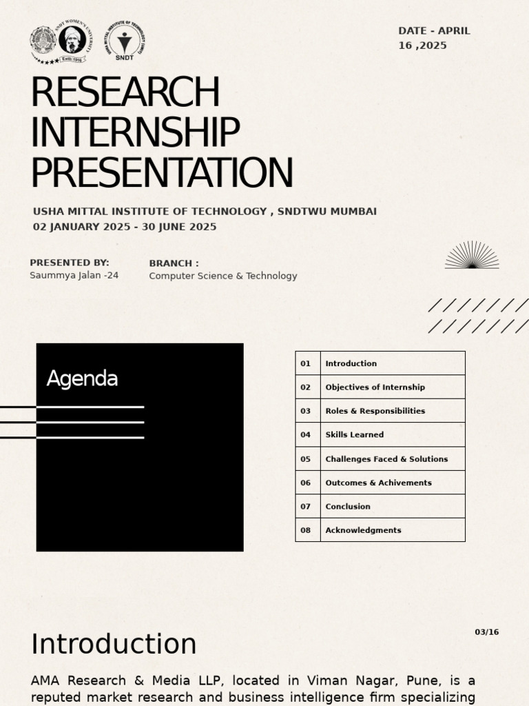 Market Research Internship Insights | PDF | Marketing Research ...