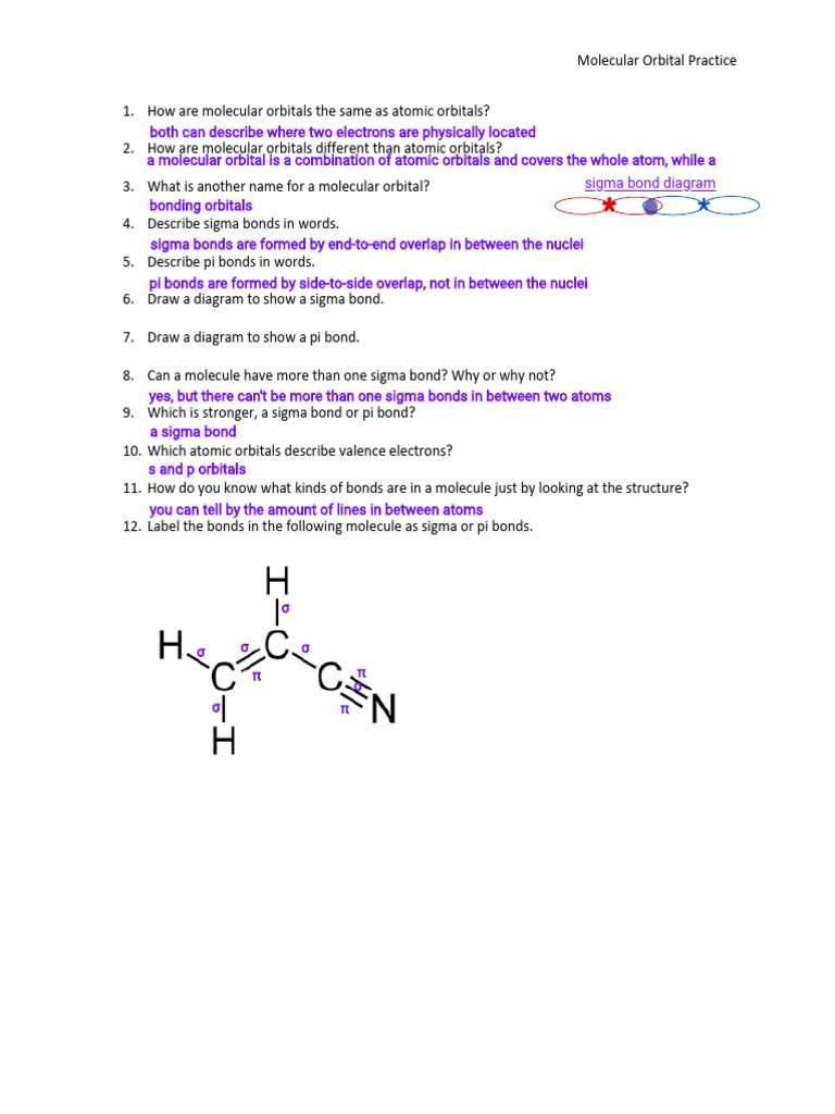 Kami Export - Macy Hill - Molecular Orbital Practice | PDF