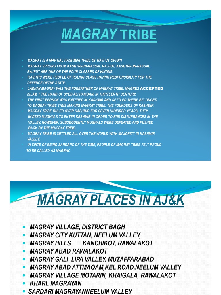 Magray Caste in Kashmir Explained | PDF | Kashmir | Pakistan