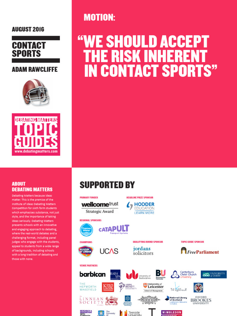 DM Topic Guides Contact Sports2 | PDF | Chronic Traumatic ...