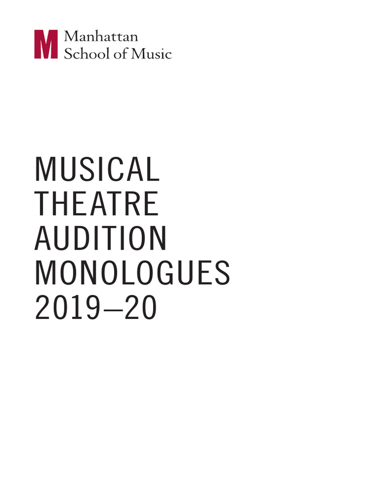 2019-20 Musical Theatre Monologues | PDF