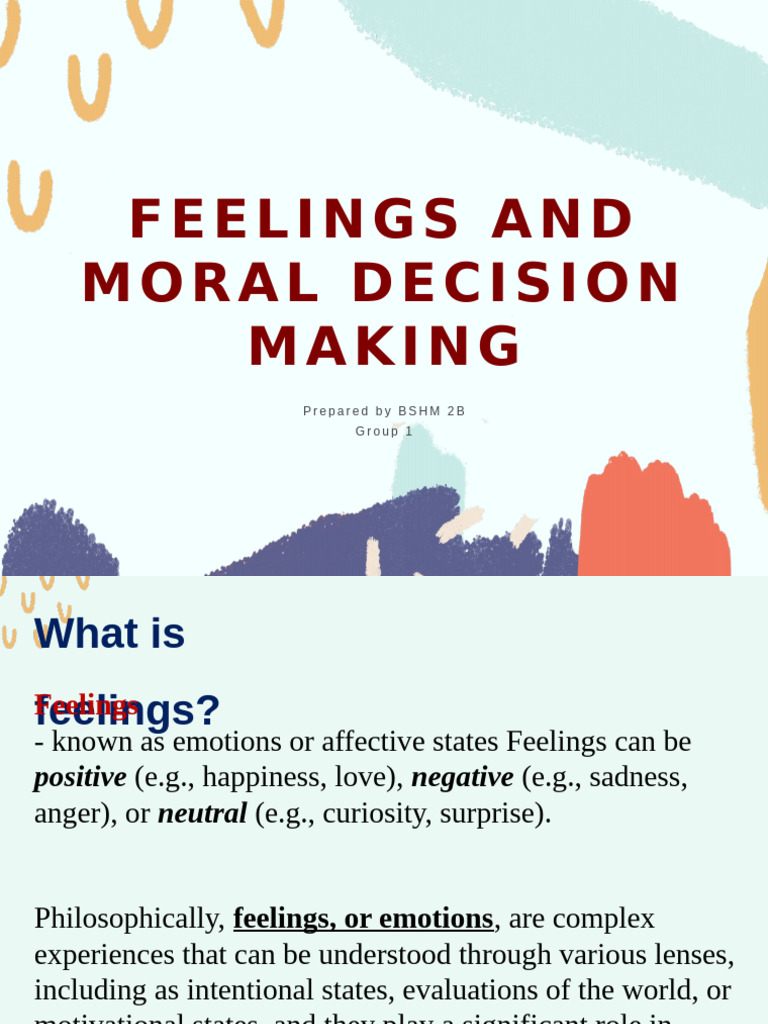FEELINGS AND MORAL WPS Office | PDF | Emotions | Utilitarianism