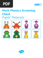 2025 Phonics Screening Check Materials | PDF