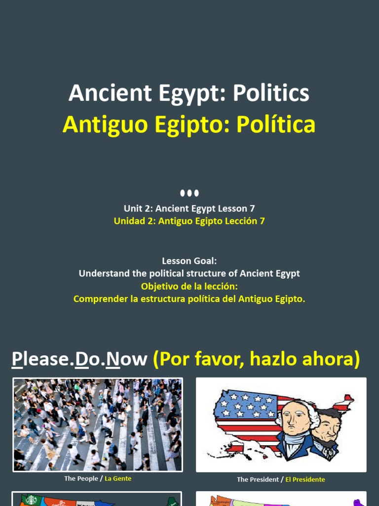 Hicel Paredes Jimenez - Unit 2_ Ancient Egypt Lesson 7_ Politics | PDF ...