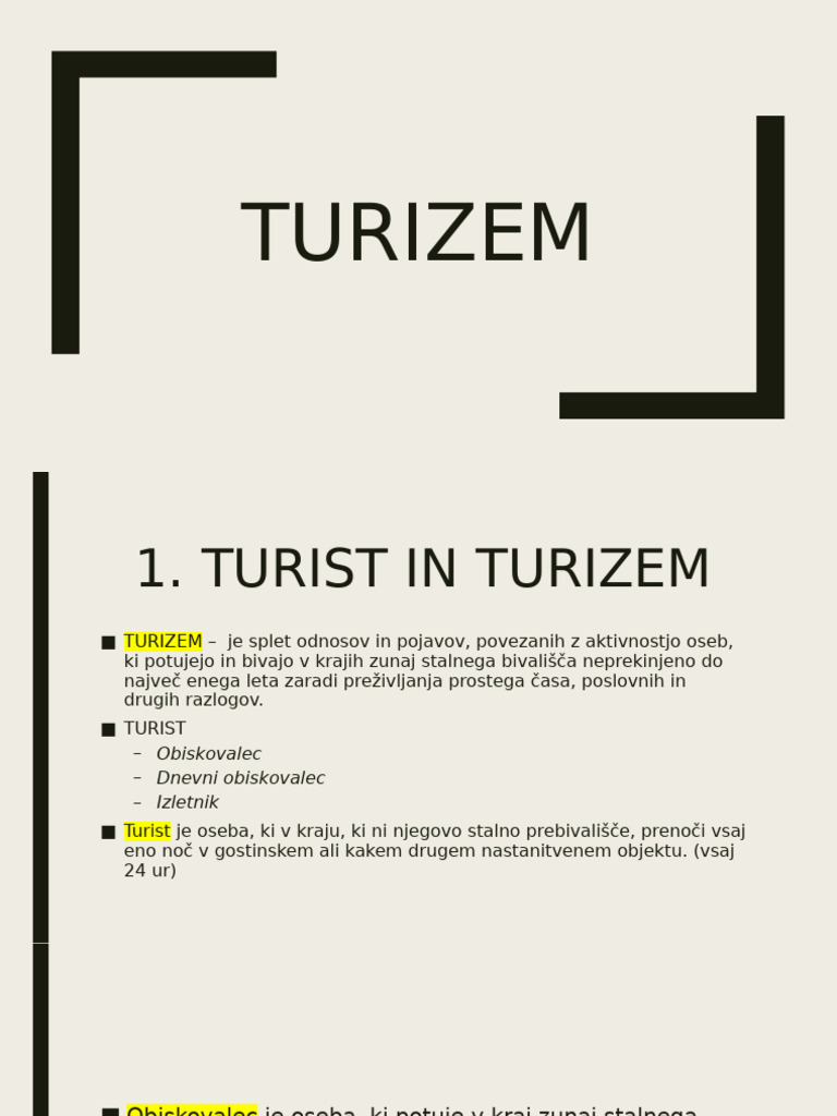 1. TURIZEM | PDF