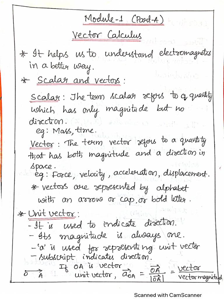 EM Module 1 (Part A) | PDF