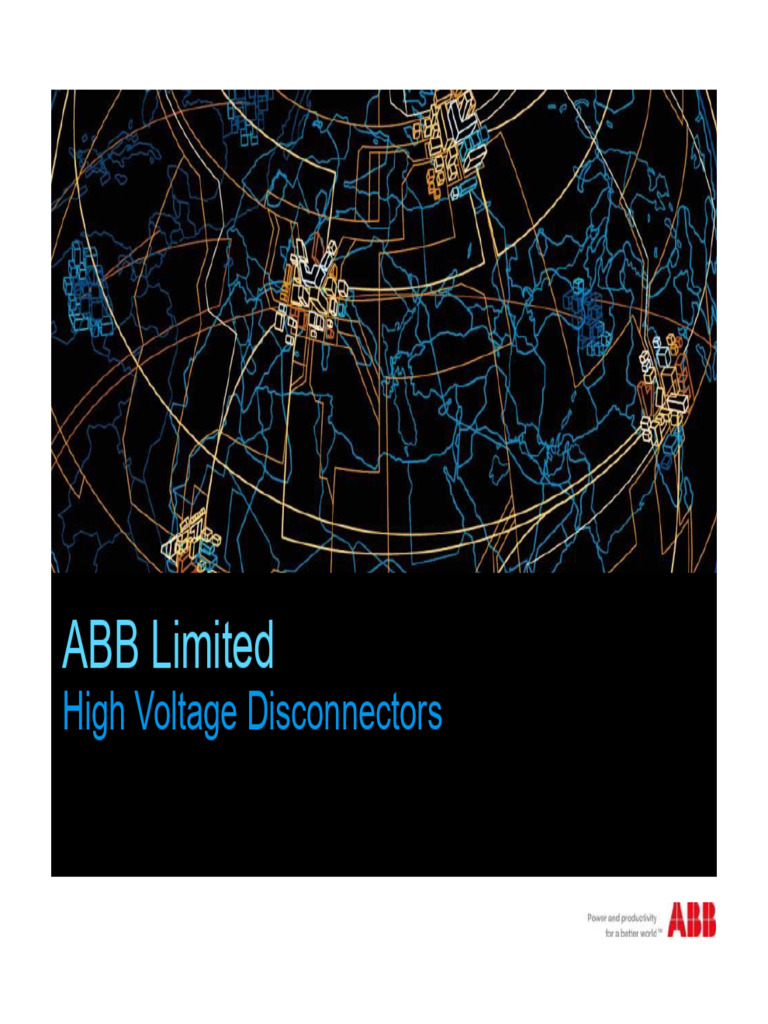 ABB India - Disconnectors Features | PDF | Switch | Bearing (Mechanical)