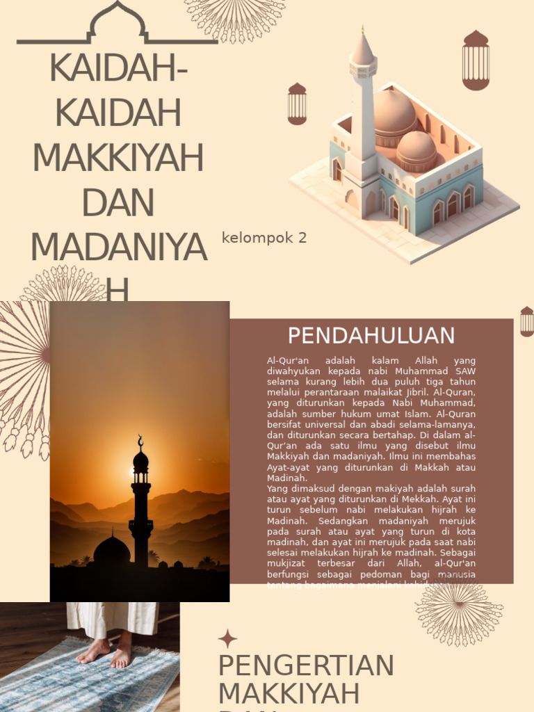 Kaidah-Kaidah Makkiyah Dan Madaniyah | PDF