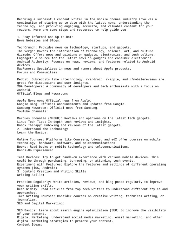 Becoming A Successful Content Write | PDF | Digital Marketing | Search ...