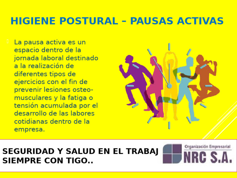 Higiene Postural – Pausas activas | PDF