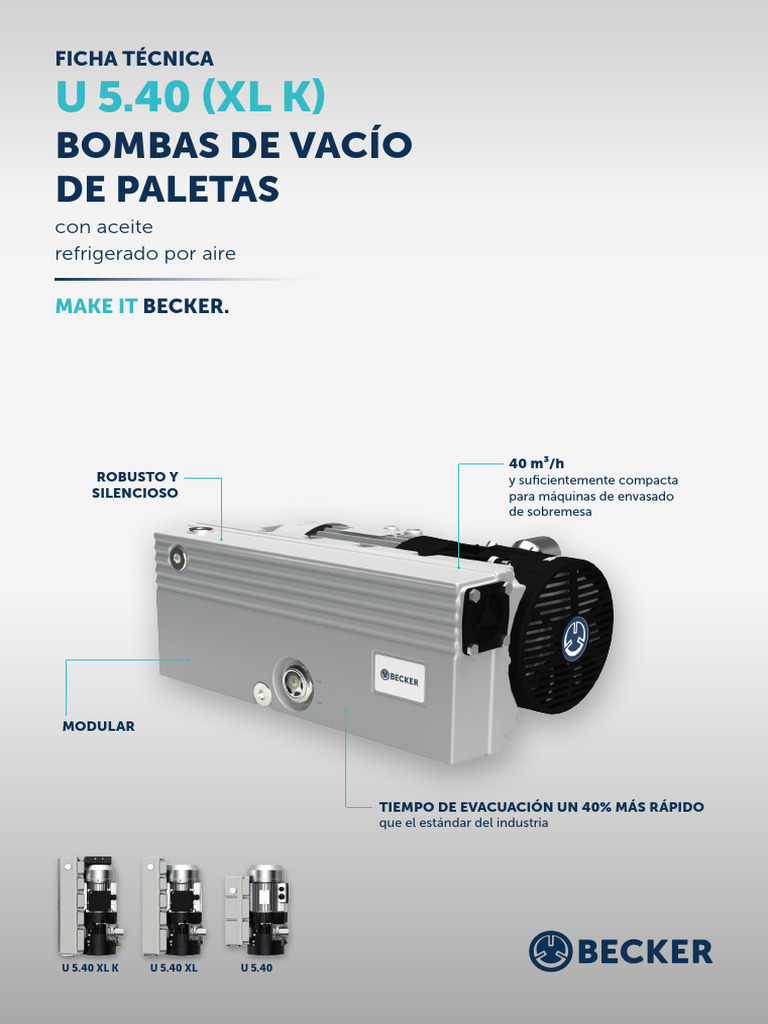 Ds Becker U 5.40 XL K Bombas de Vacio Es | PDF