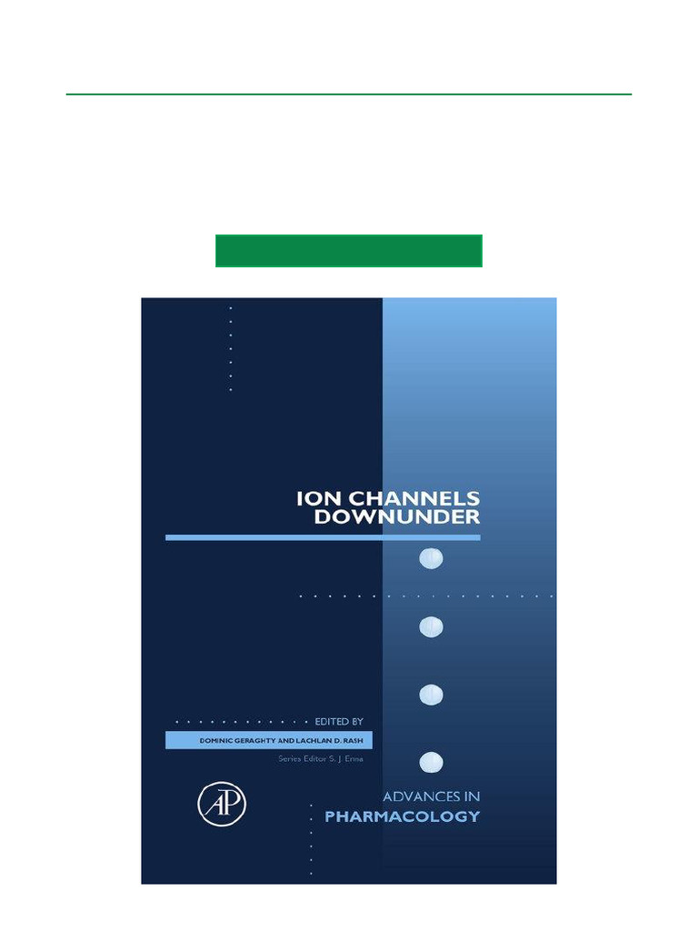 Ion Channels Down Under High-Resolution PDF Download | PDF | Ion ...