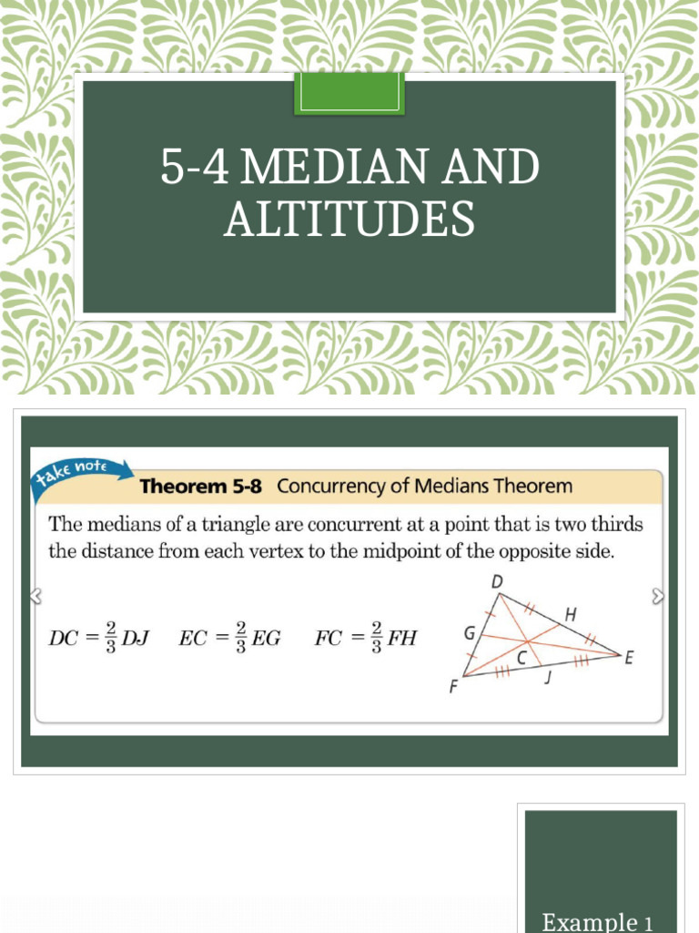 5 4+Median+and+Altitudes | PDF