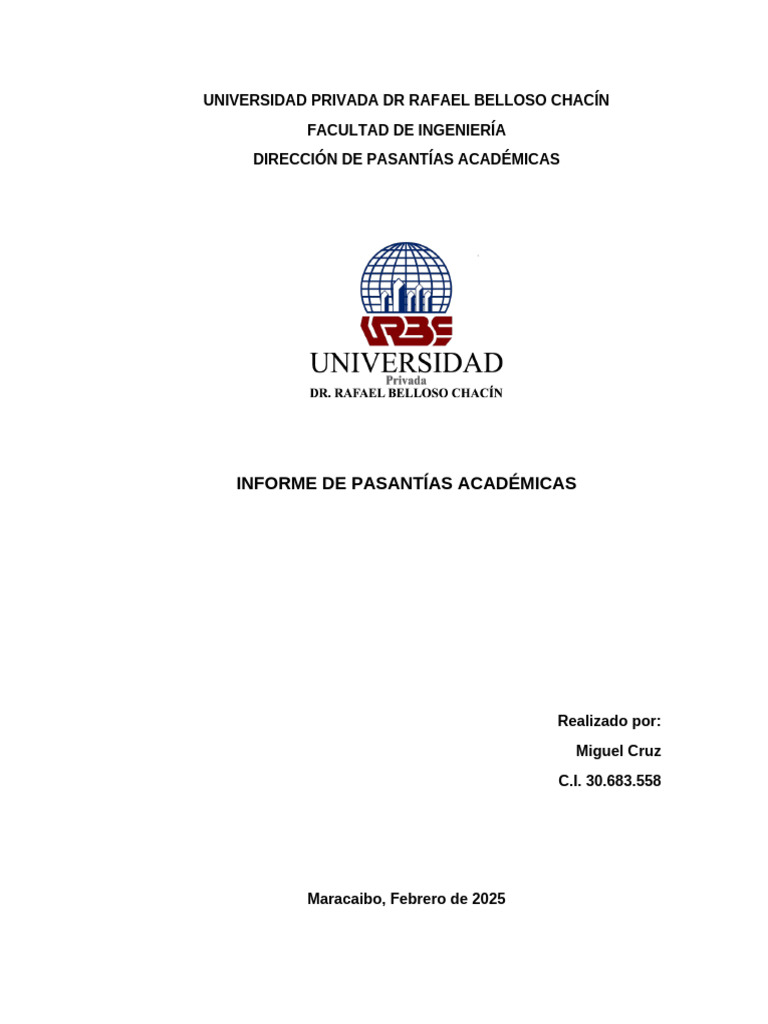 Informe de Pasantías en Pequiven 2025 | PDF | Venezuela | Petróleo