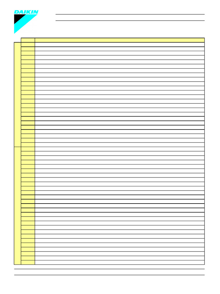 Daikin Storingstabel | PDF