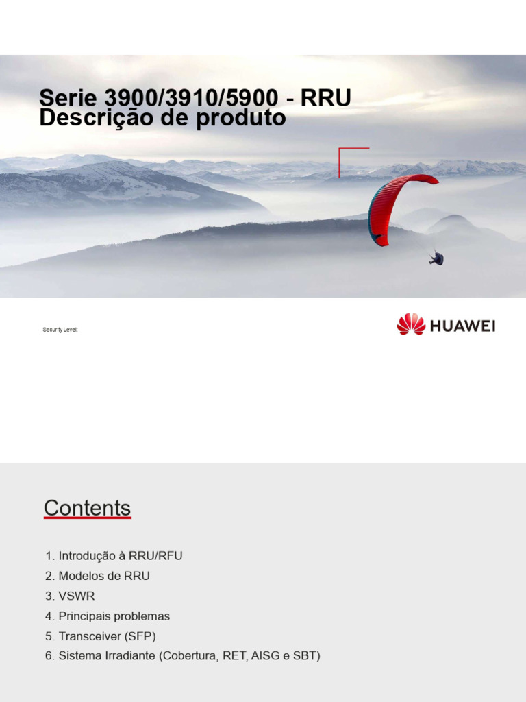 RRU 3900/5000: Sistema Irradiante Huawei | PDF | Antena (rádio ...