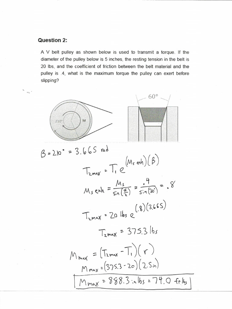 BeltFriction_WorkedExample2 (1) | PDF