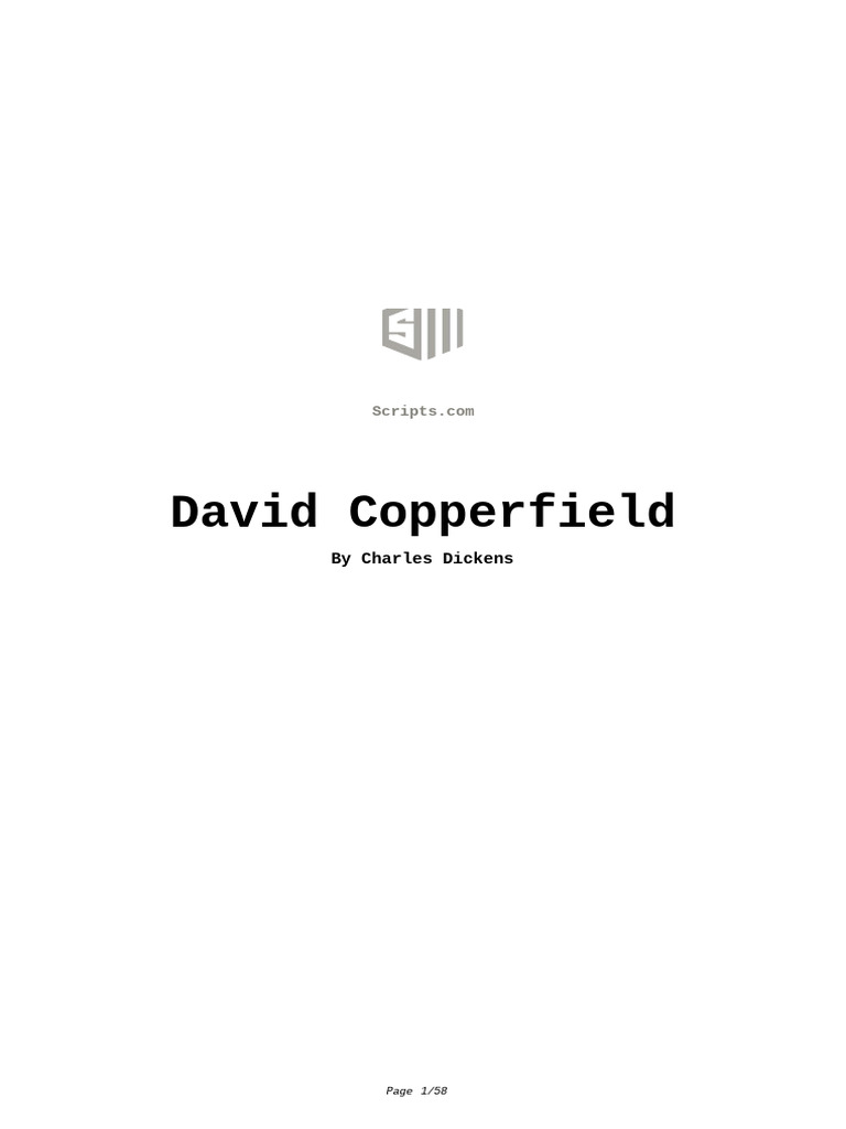 David Copperfield: by Charles Dickens | PDF | David Copperfield