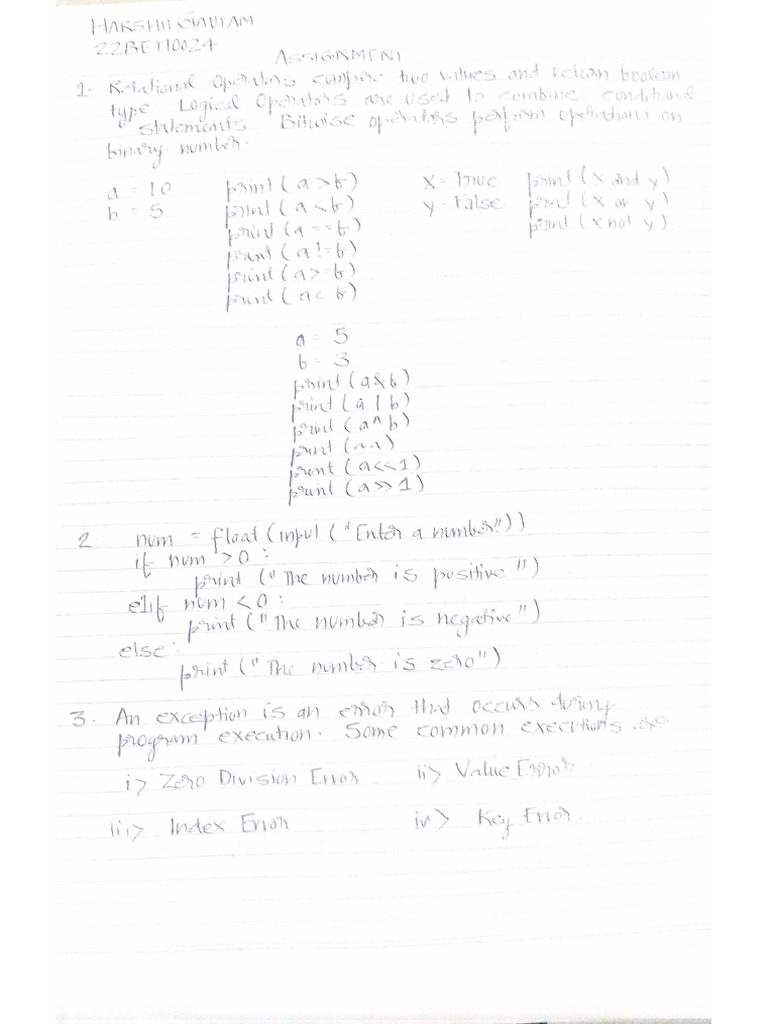 Python Assignment | PDF