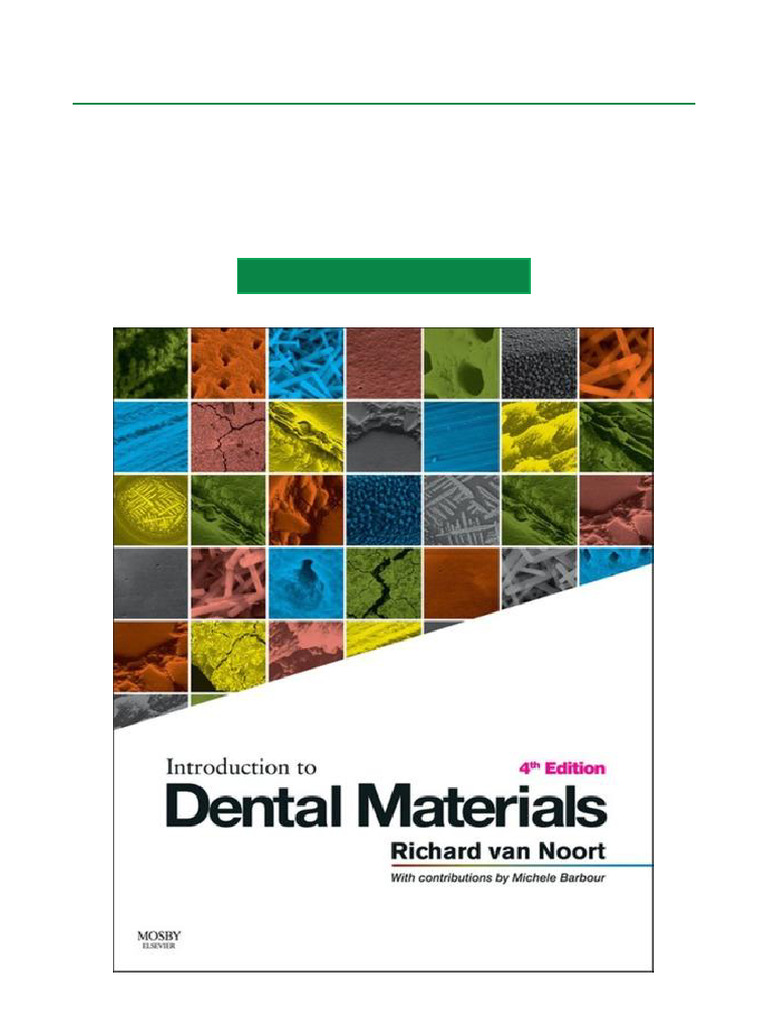 Introduction To Dental Materials - 4th Edition Full Text | PDF