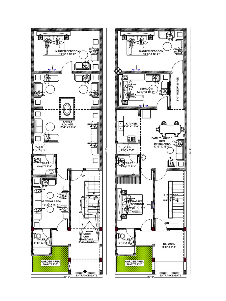 20x73 plan | PDF