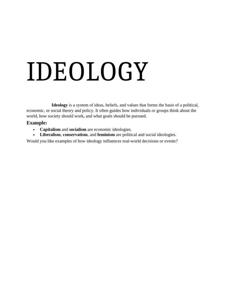 Understanding Ideology: Definitions & Examples | PDF