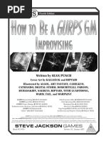 GURPS Character Sheet | PDF | Entertainment | Role Playing Games