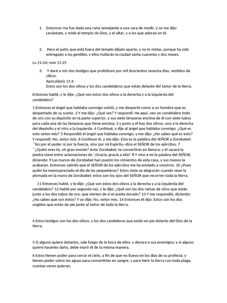 Testigos y Profecías en Apocalipsis 11 | PDF | Antiguo Egipto