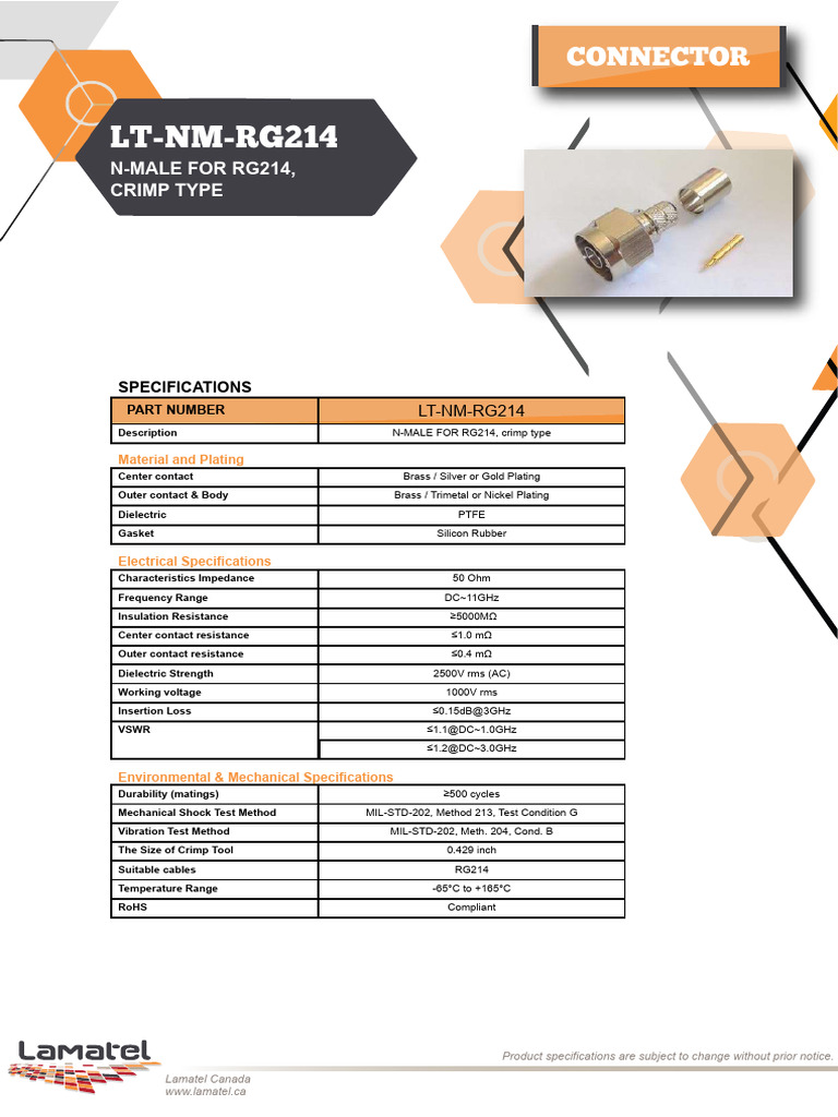 LT NM RG214 1 1 | PDF