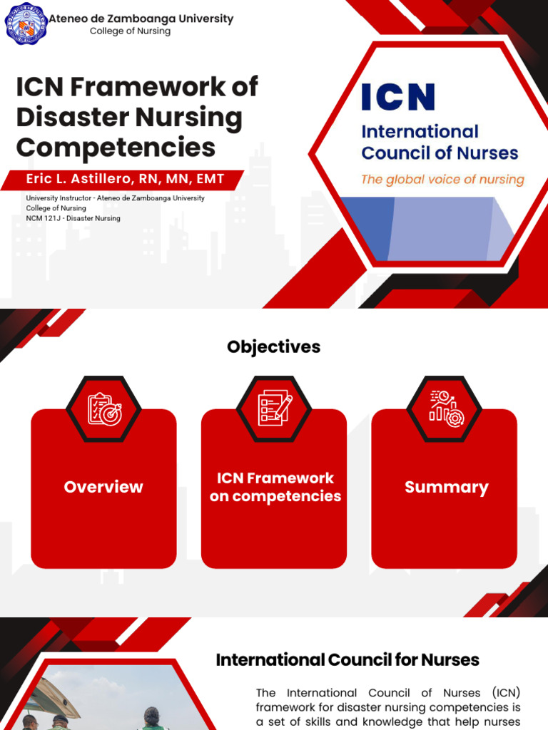 Disaster Nursing - ICN Nursing Framework | PDF | Emergency Management | Physical Therapy