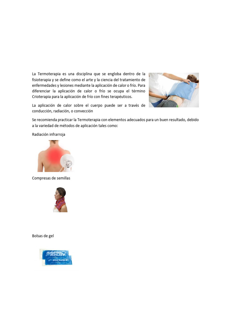 La Termoterapia y Mecanismos de Calor | PDF | Transferencia de calor ...