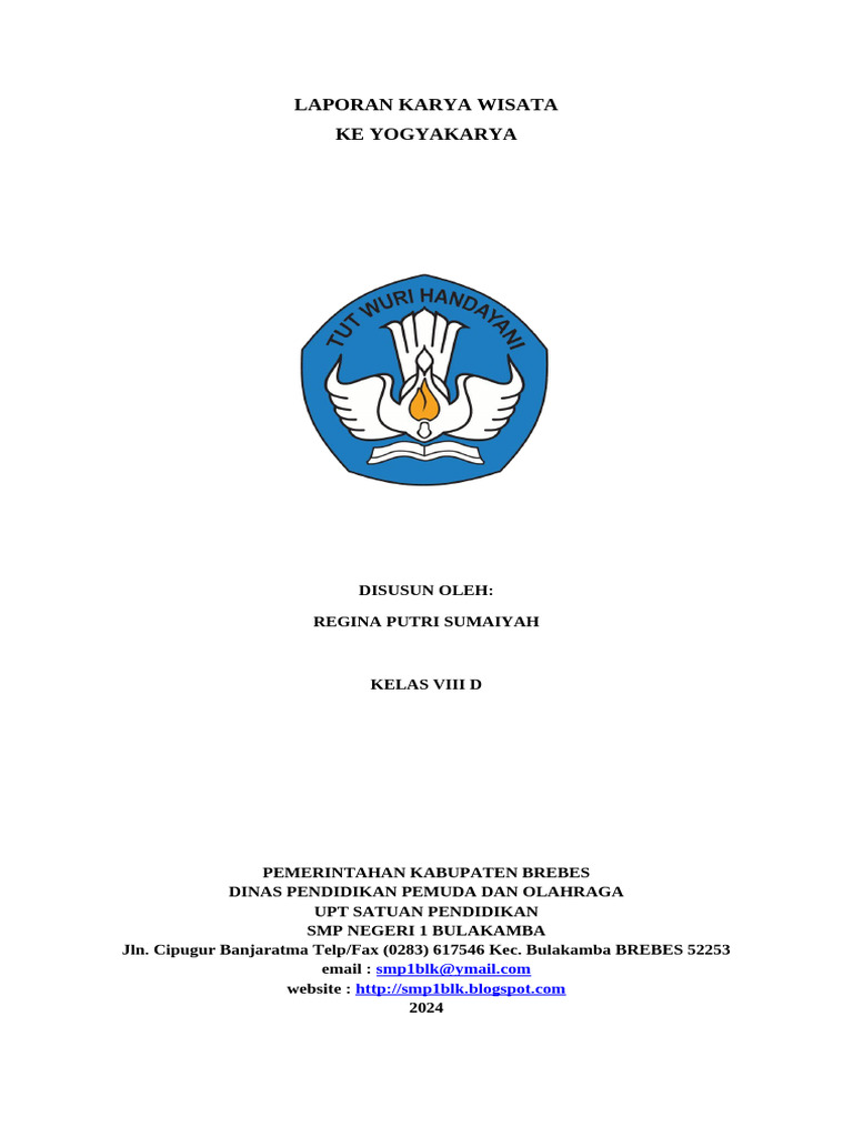 LAPORAN KARYA WISATA GINA | PDF