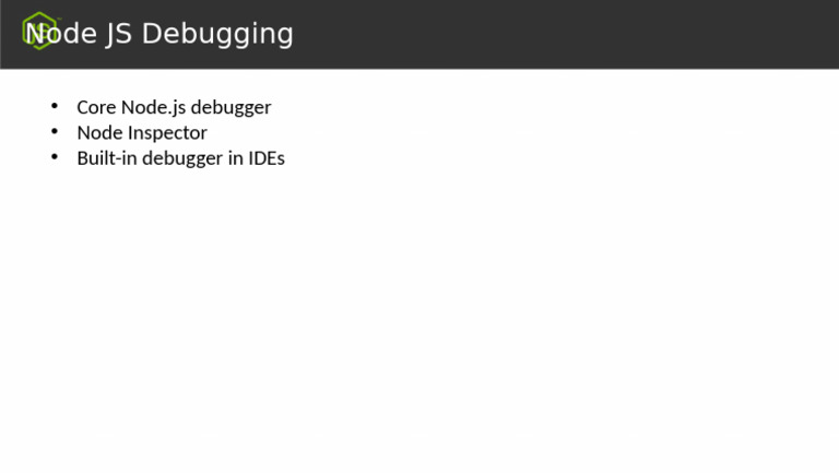 13 Node Js Debugging | PDF