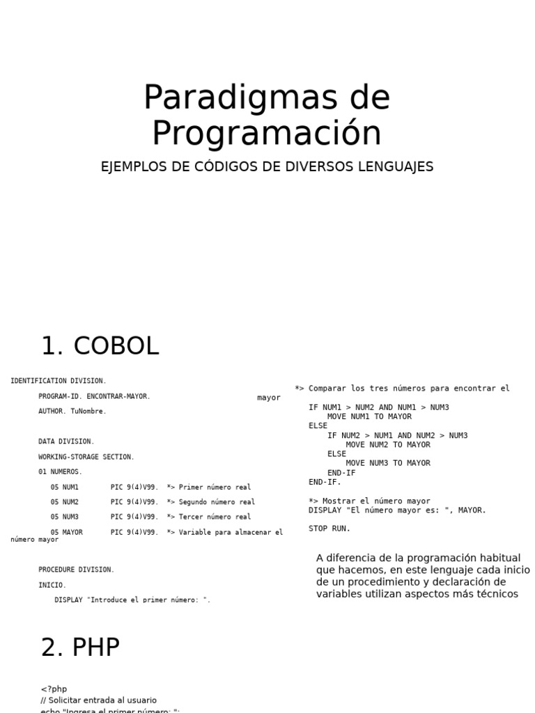 Paradigmas de Programación (Código) | PDF | C Sharp (lenguaje de programación) | Programación de ...