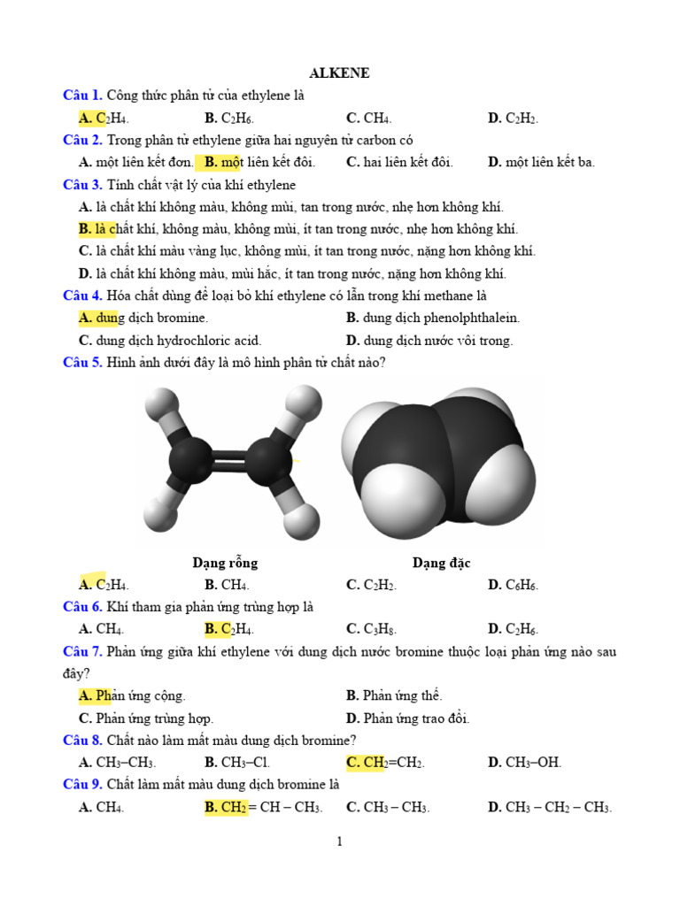 ALKENE | PDF