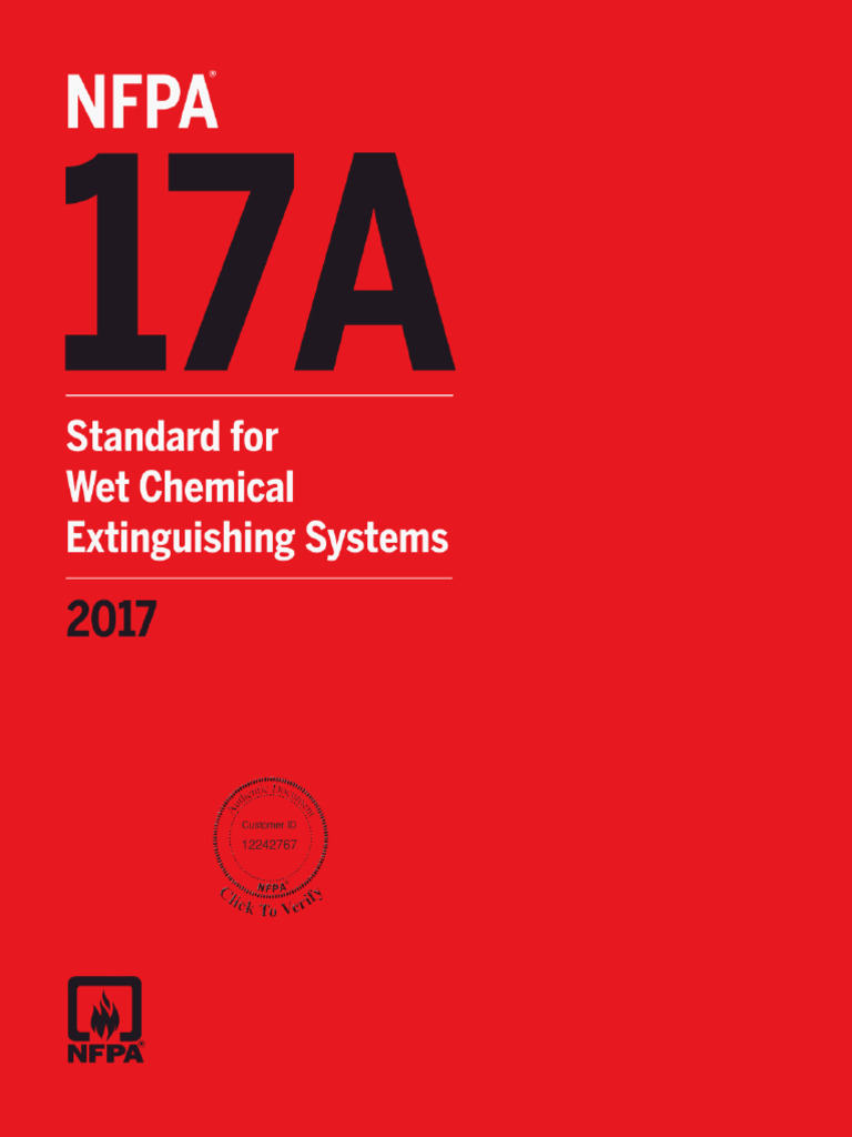 NFPA 17A - Norma para Sistemas de Extinción Química Por Vía Húmeda ...