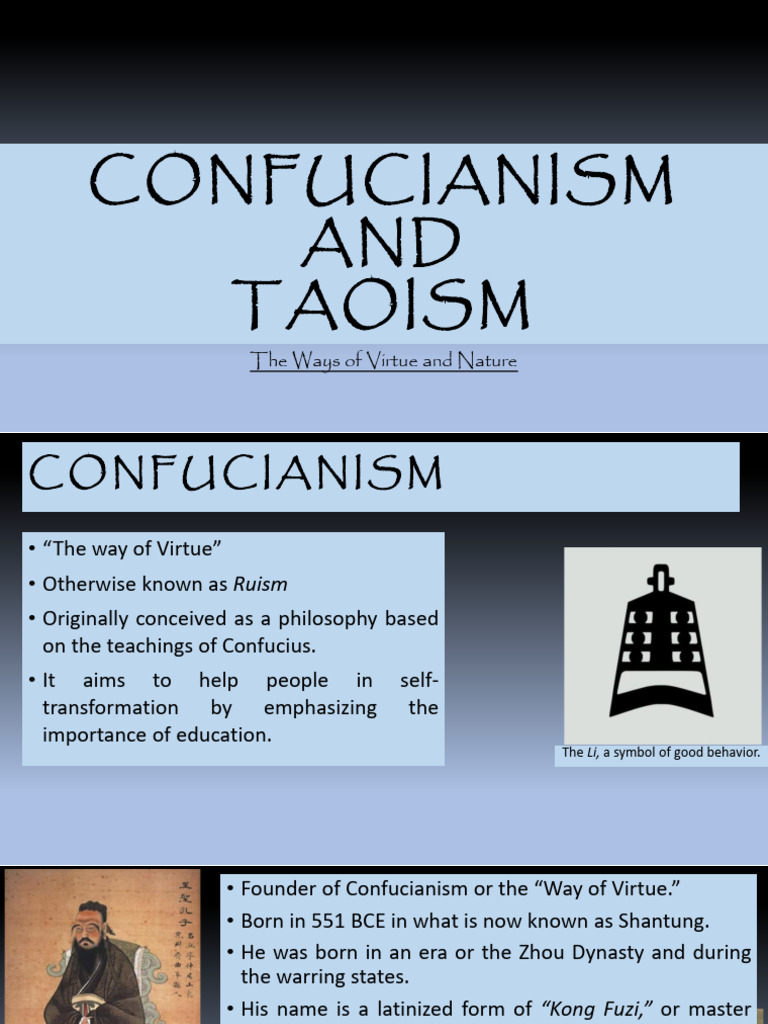Confucianism and Taoism Explained | PDF | Analects | Confucianism
