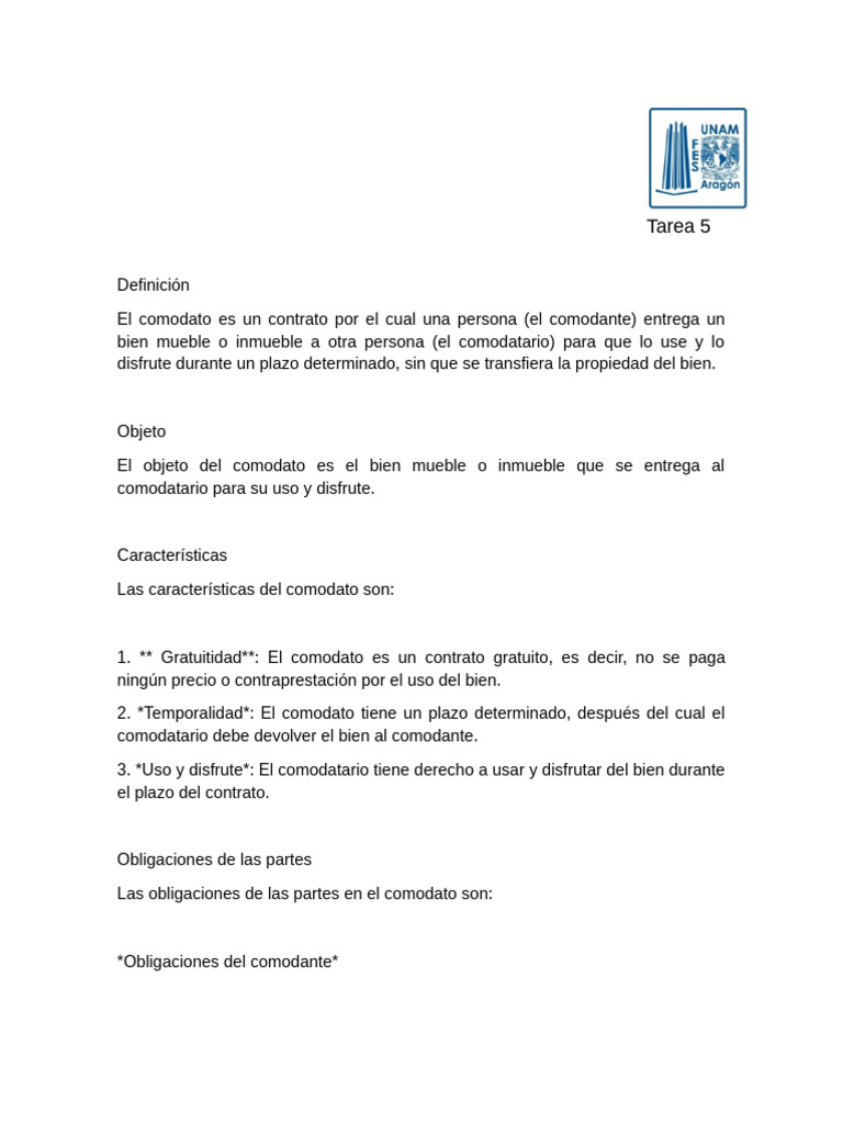 Comodato | PDF