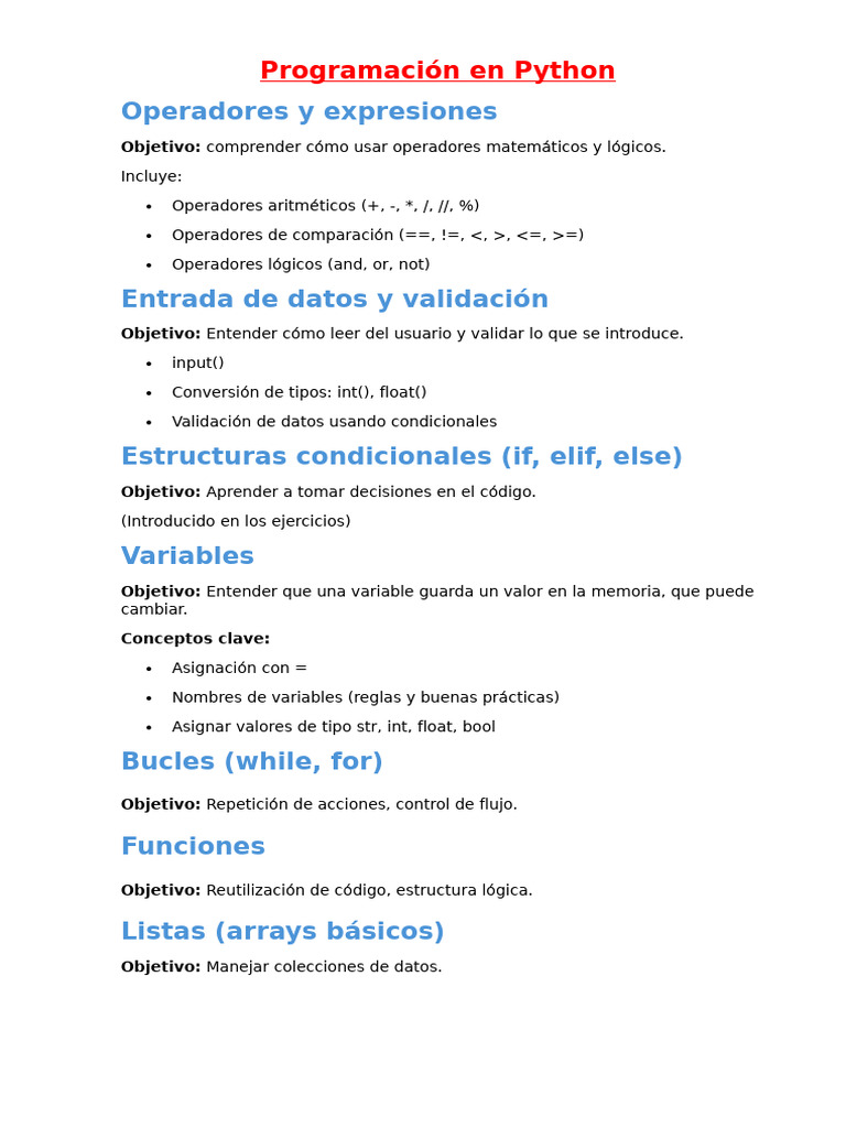 Ejercicios de Programación Python | PDF | Python (lenguaje de programación) | Índice de masa ...