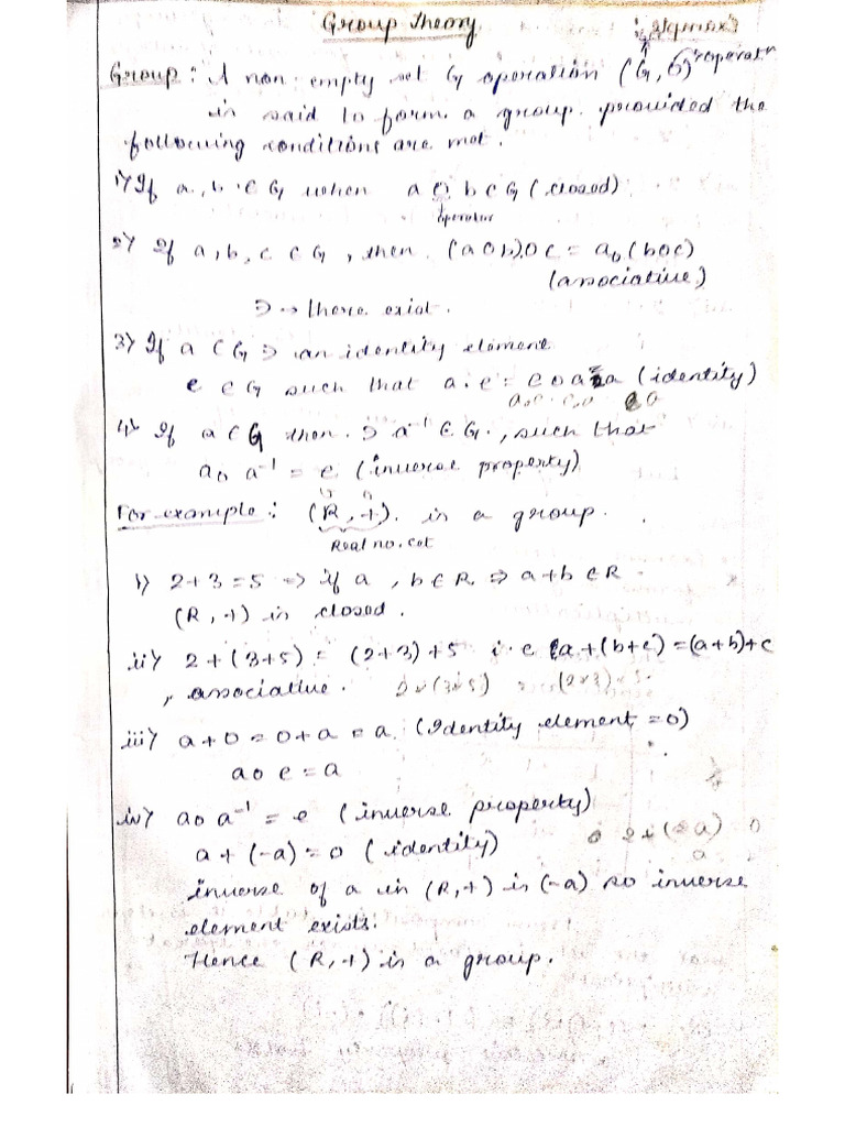 Group Theory | PDF