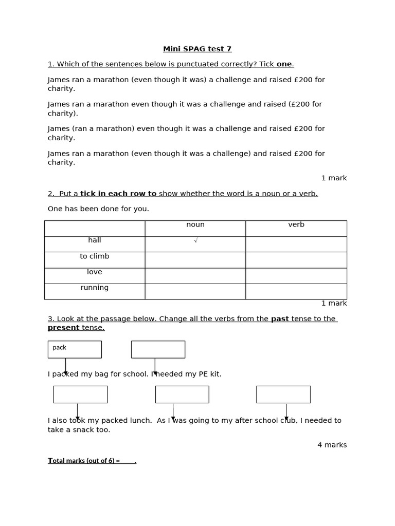 Mini Spag Test 7 | PDF