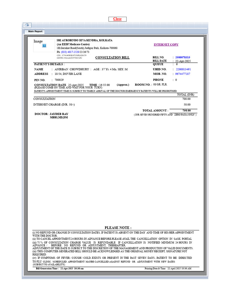 JAYDEB RAY Appointment 25:04:2025 | PDF | Health Care | Medicine