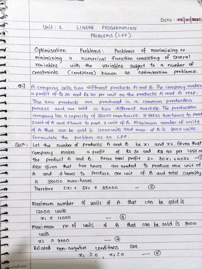LPP Solving by Graphical Method | PDF | Systems Analysis | Mathematics
